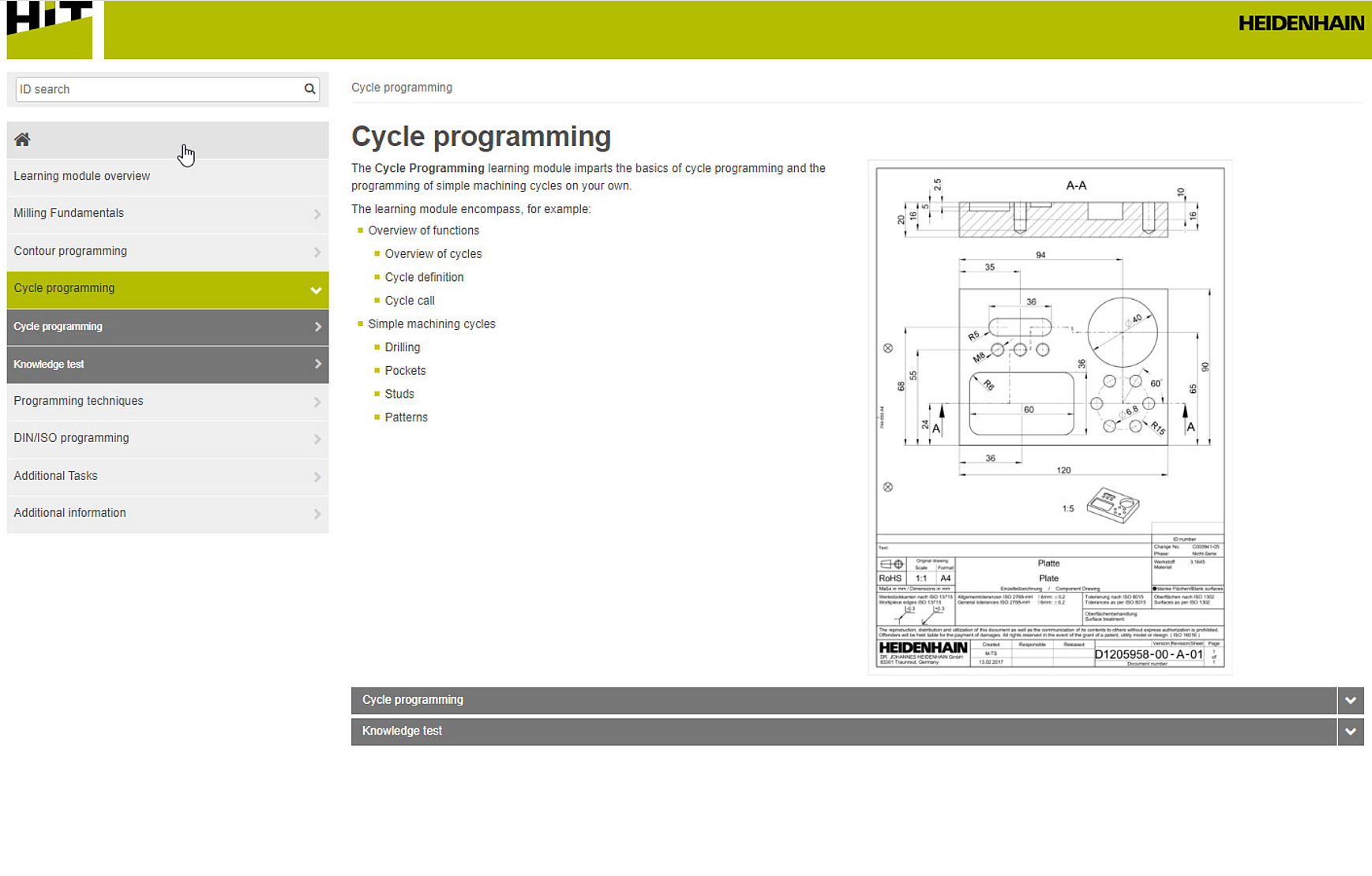 HIT Milling BASIS | HEIDENHAIN